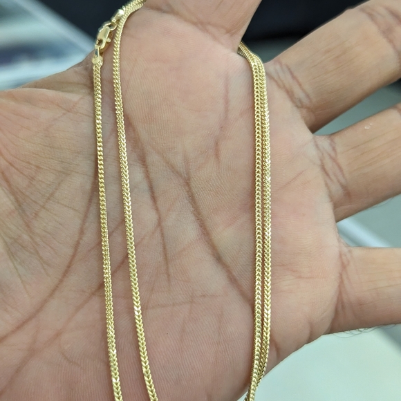 Unbrand | Jewelry | Kt Real Gold Franco Chain 14mm 22 Inches | Poshmark